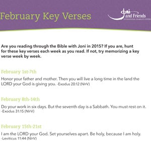 Chronological Key Verses | Joni and Friends