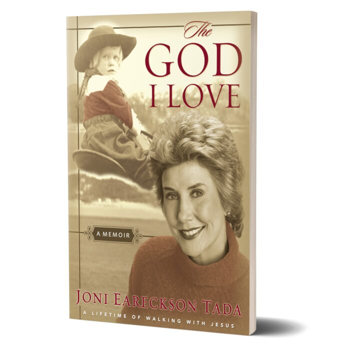 The God I Love 3D Book Mockup – Joni and Friends